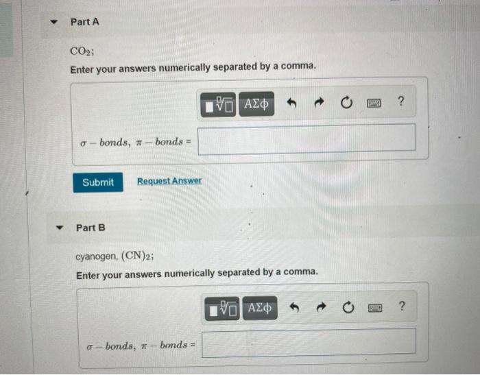 Solved From their Lewis structures, determine the number of | Chegg.com