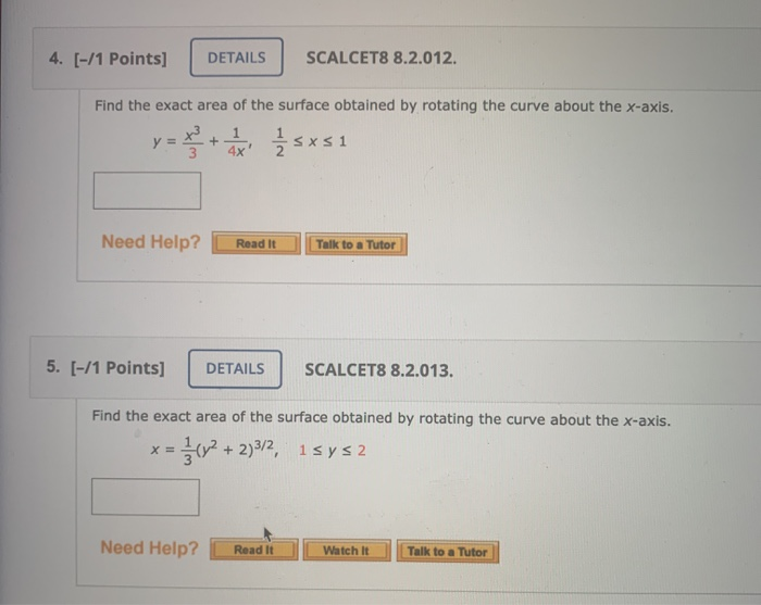Solved If the infinite curve y = e-8x, x 20, is rotated | Chegg.com