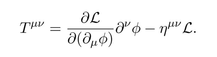 Solved The canonical momentum energy tensor for a Lagrangian | Chegg.com