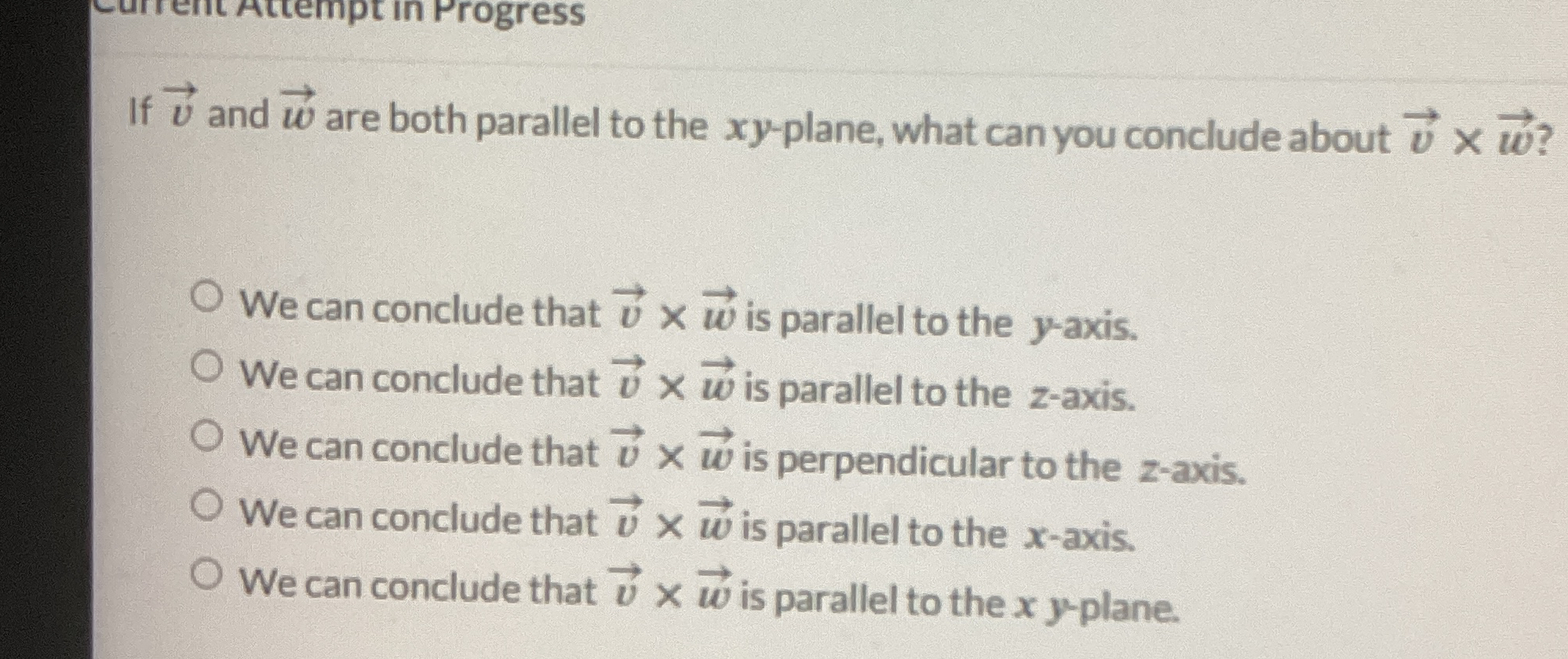 Solved If vec(v) ﻿and vec(w) ﻿are both parallel to the | Chegg.com