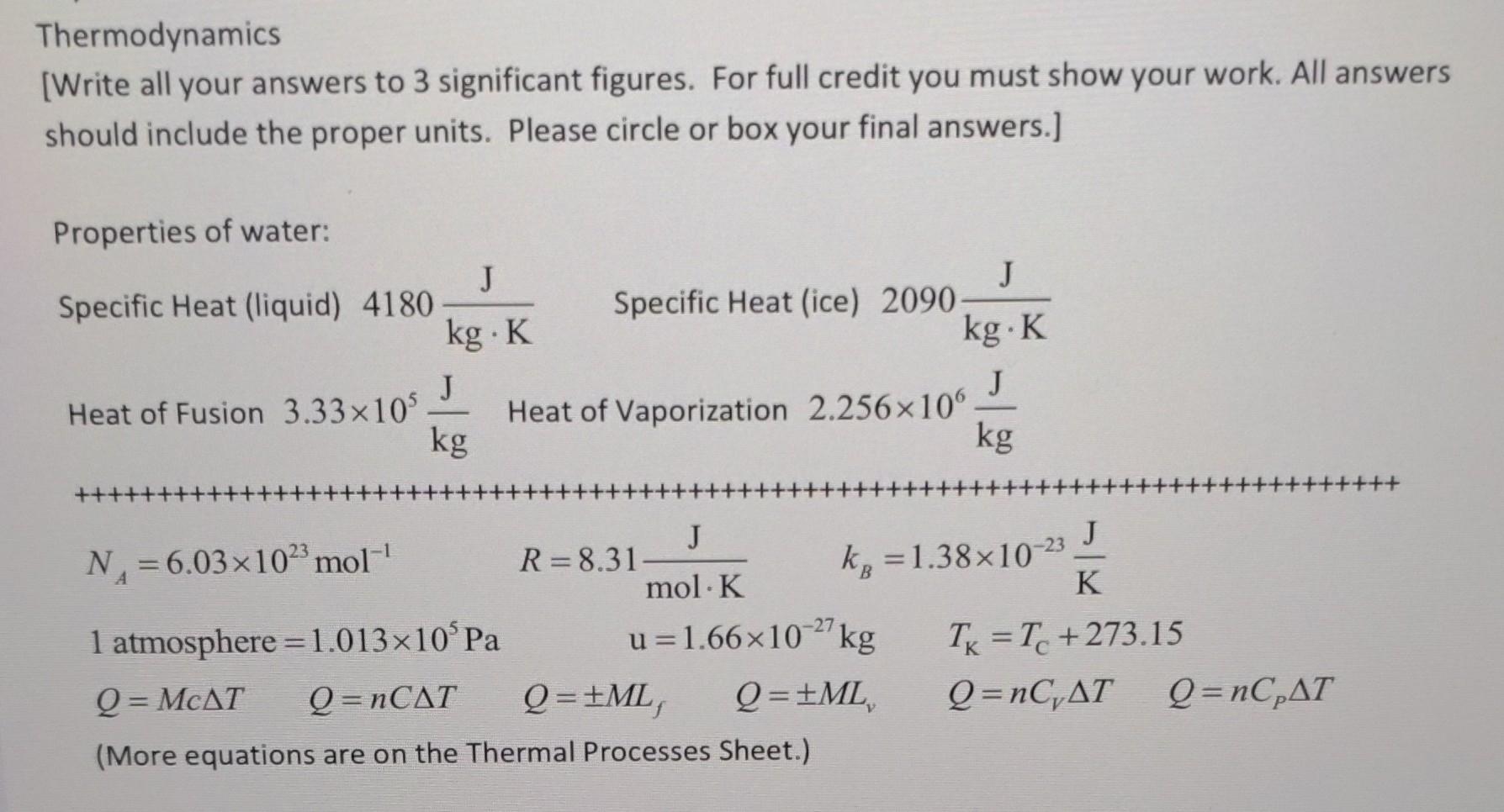 Solved 3. (35 points) An ideal monatomic gas goes through | Chegg.com