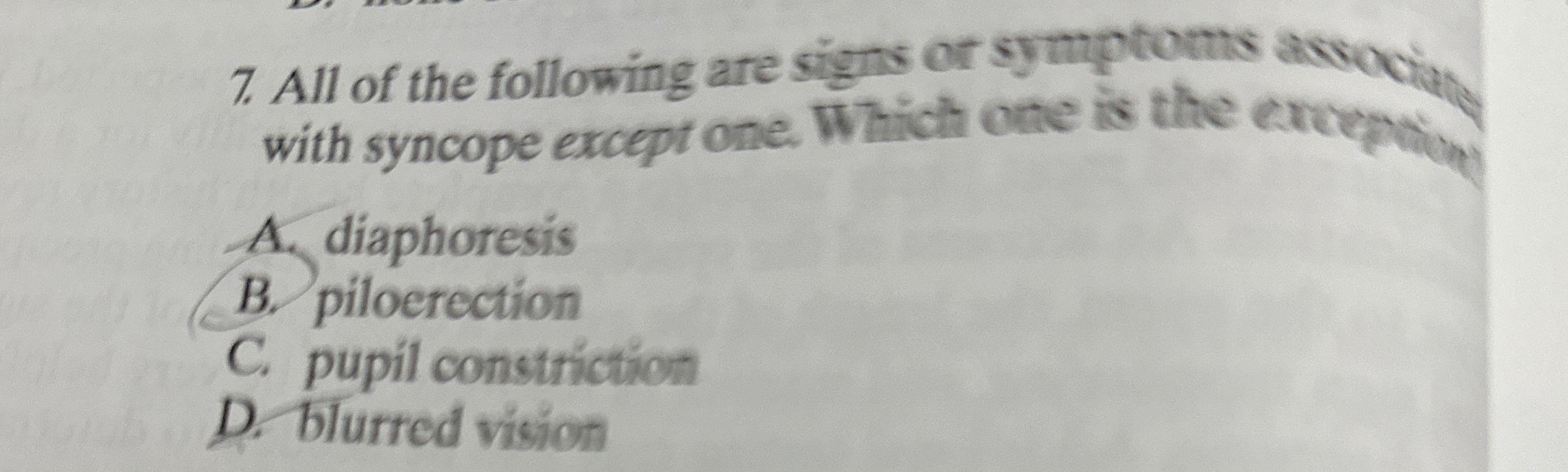 Solved All of the following are signs or symptoms | Chegg.com