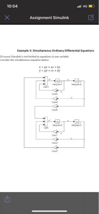 10:04 l 4G Х Assignment Simulink Example 3: | Chegg.com