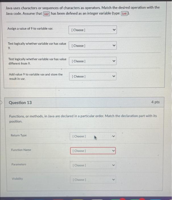 Solved Java uses characters or sequences of characters as | Chegg.com