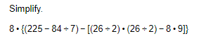 Solved [26minus (12plus4 )divided by2 ]minus [45divided | Chegg.com