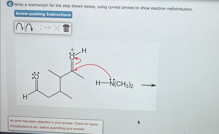 Solved Write a mechanism for the step shown below, using | Chegg.com
