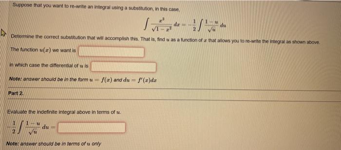 Solved Suppose That You Want To Re Write An Integral Using A 0695