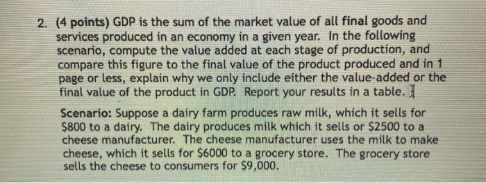 Solved Scenario: Suppose a dairy farm produces raw milk, | Chegg.com