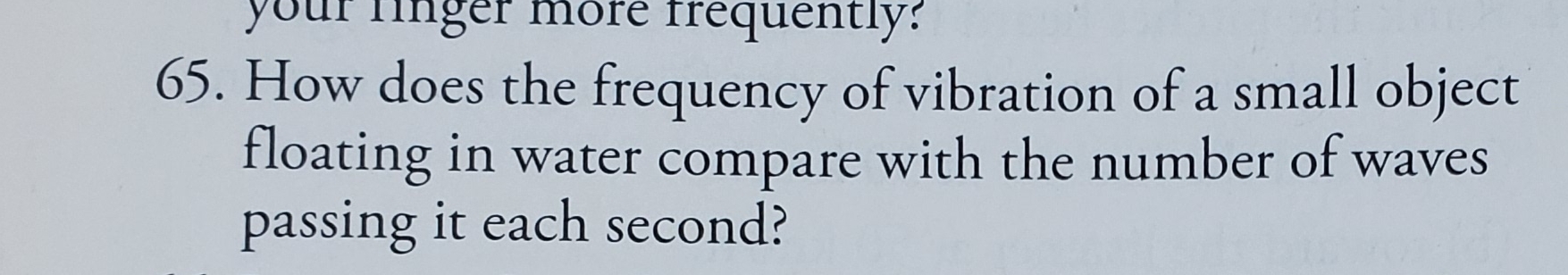 Solved How does the frequency of vibration of a small object | Chegg.com