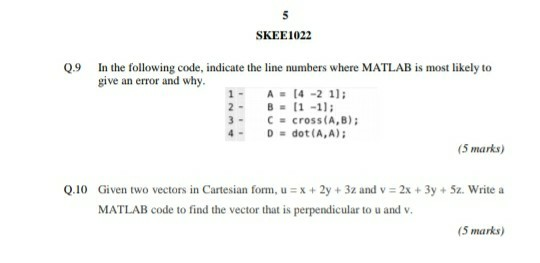 SKEE 1022 Q.6 Given the following polynomials, 9 = | Chegg.com
