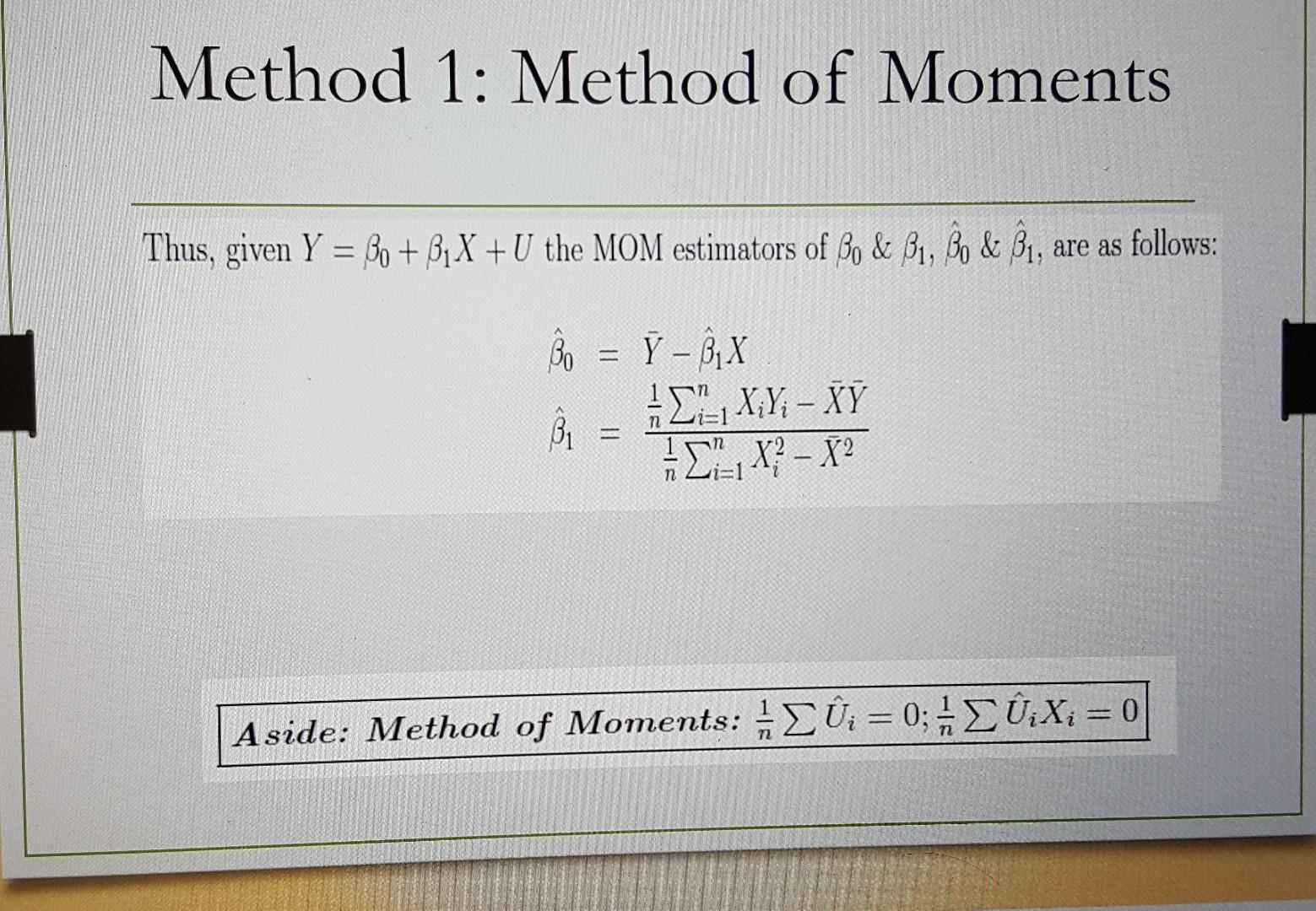 Solved Question #2 An Econometrics student is using data for | Chegg.com