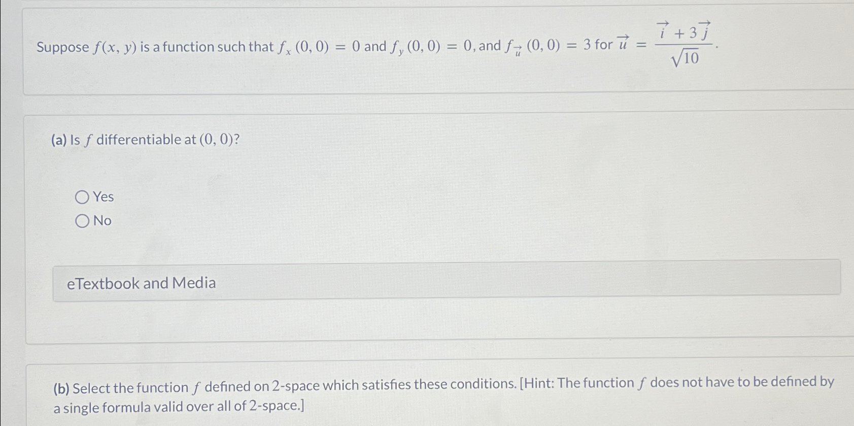 Solved Suppose f(x,y) ﻿is a function such that fx(0,0)=0 | Chegg.com