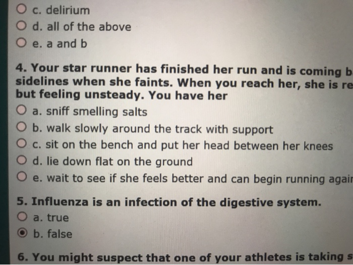 Solved No results Options SPORT FIRST AID ASEP Unit 10: | Chegg.com