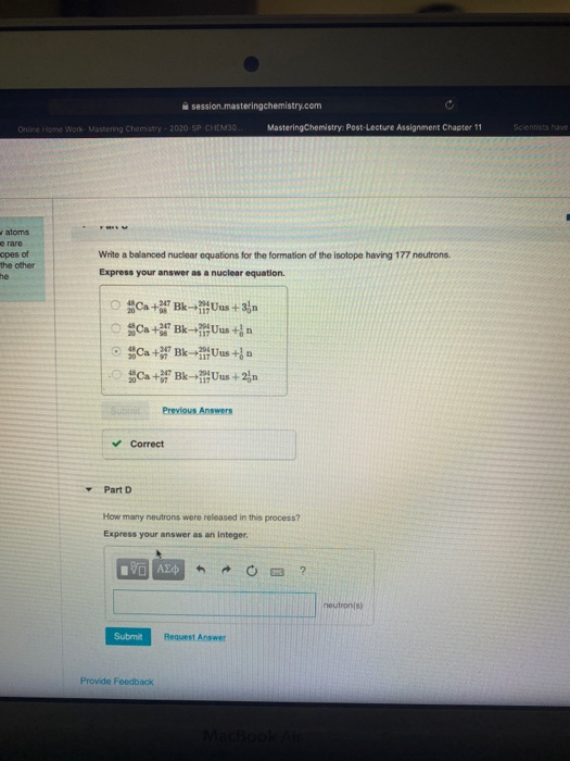 Solved session.masteringchemistry.com Online Home Work | Chegg.com