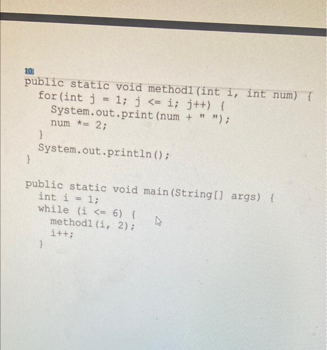 Solved 1. package methods; public class Methods1 { public | Chegg.com