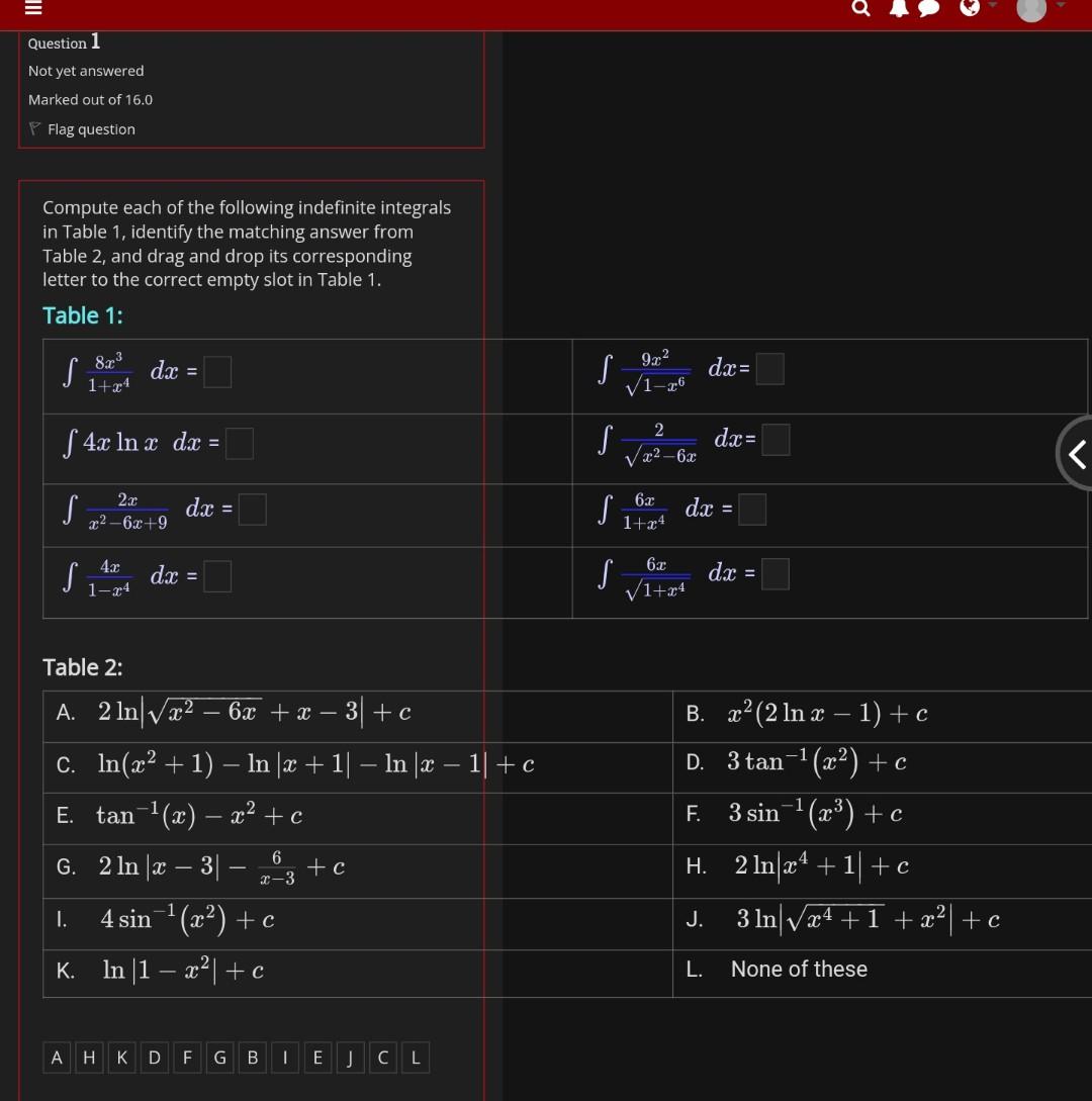 Solved Compute each of the following indefinite integrals in | Chegg.com