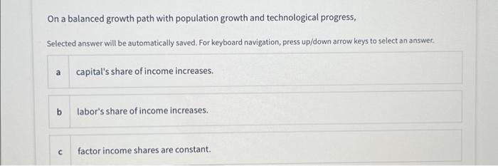 Solved On a balanced growth path with population growth and | Chegg.com