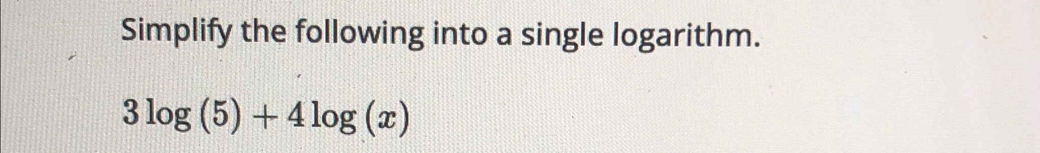 Solved Simplify the following into a single | Chegg.com