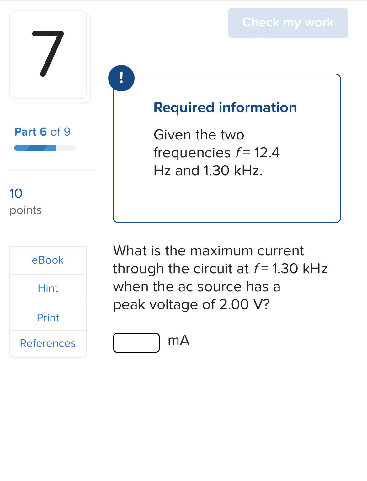 Solved !Required informationPart 6 of | Chegg.com Solved !Required informationPart 6 of | Chegg.com