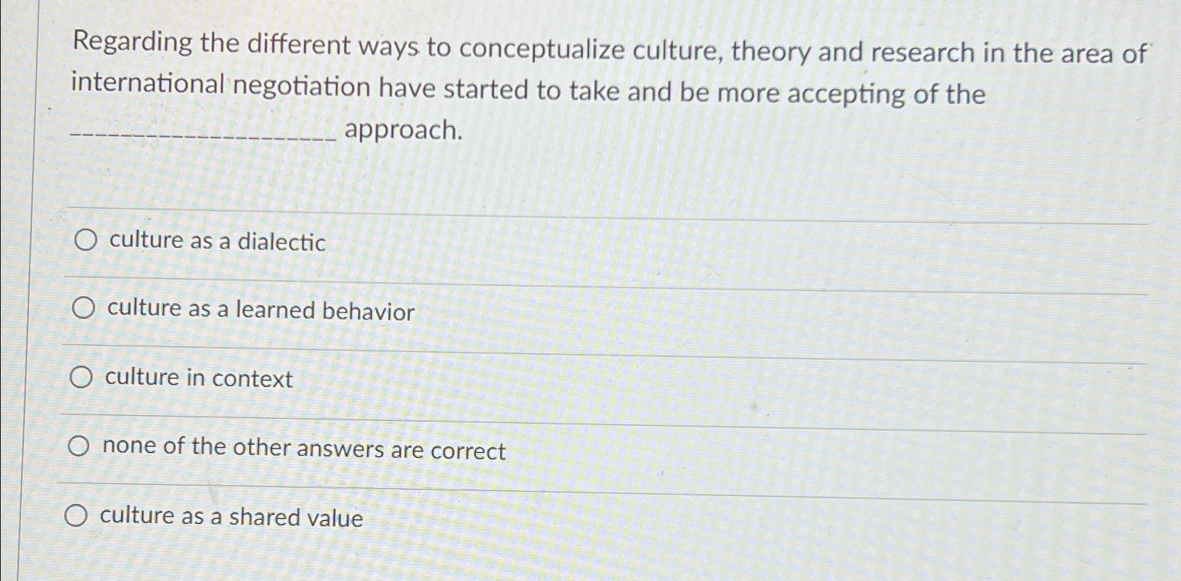 Solved Regarding the different ways to conceptualize | Chegg.com
