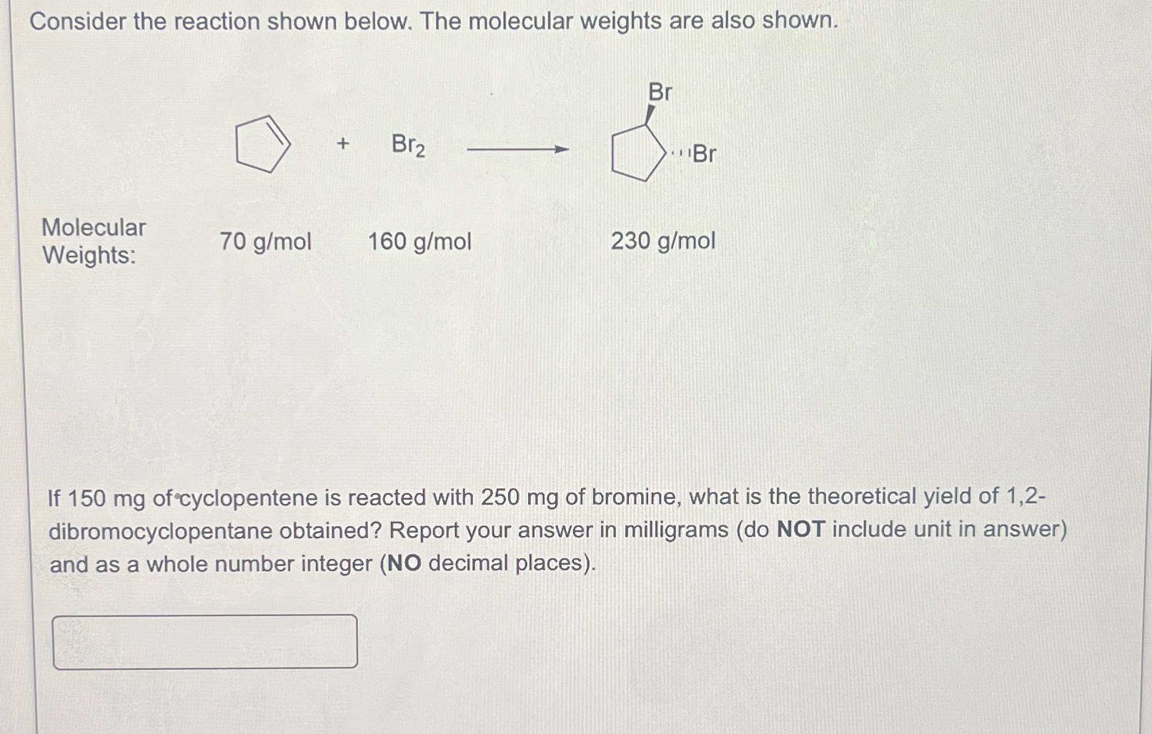 Solved Consider the reaction shown below. The molecular | Chegg.com