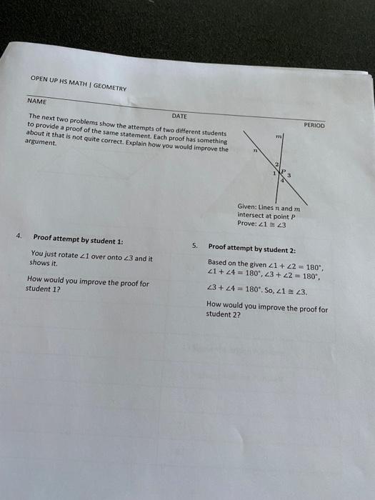Solved OPEN UP HS MATH GEOMETRY NAME DATE PERIOD The next | Chegg.com