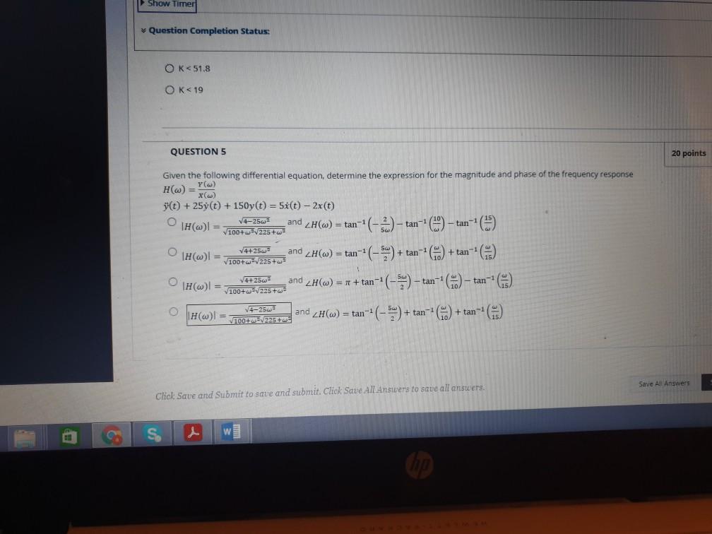 Solved Show Timer Question Completion Status: OK