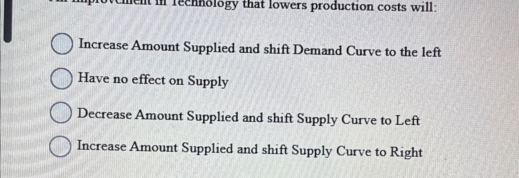 Solved Increase Amount Supplied and shift Demand Curve to | Chegg.com