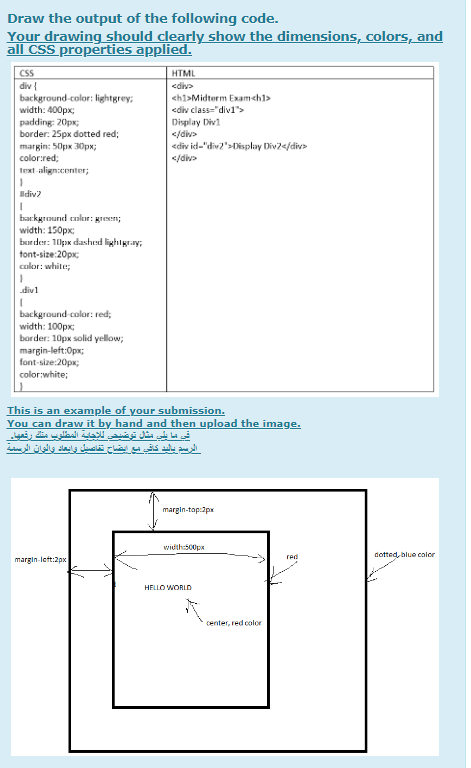 Solved plz answer Draw the output of the following code.Your | Chegg.com