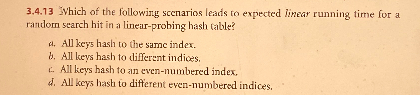 Solved 3.4.13 ﻿Which of the following scenarios leads to | Chegg.com