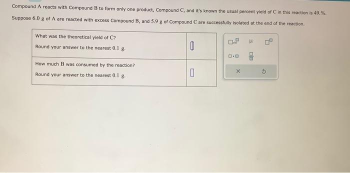 Solved Compound A reacts with Compound B to form only one | Chegg.com
