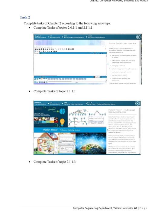 Lab 8: Network Design and Analysis-1 Using Cisco | Chegg.com