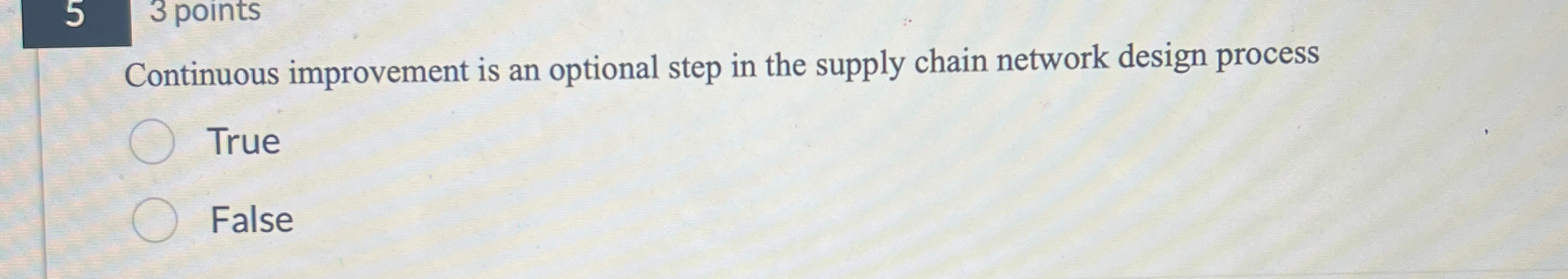 Solved 5,3 ﻿pointsContinuous improvement is an optional step | Chegg.com