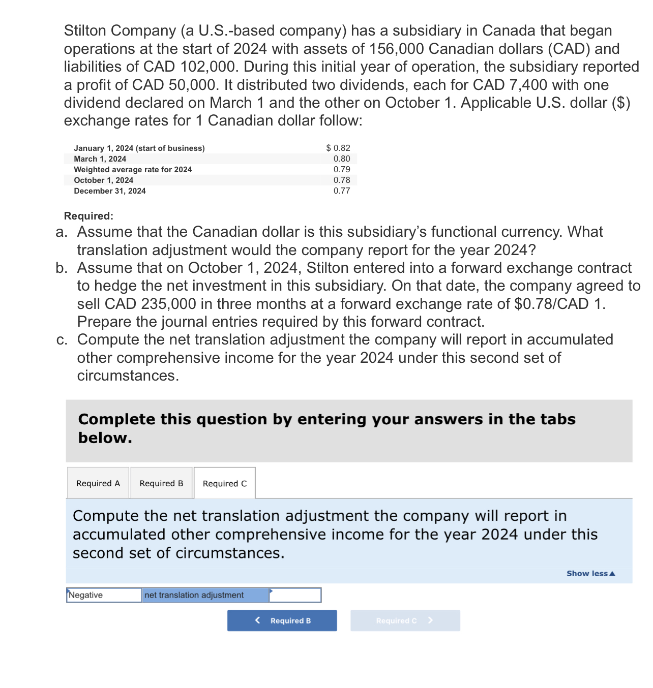 Solved Stilton Company (a U.S.-based company) ﻿has a | Chegg.com