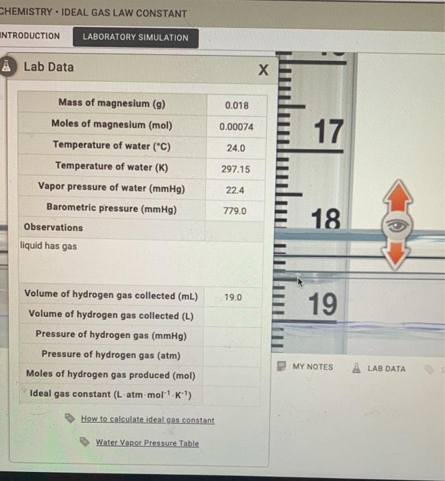 Solved how to find Volume of hydrogen gas collected | Chegg.com