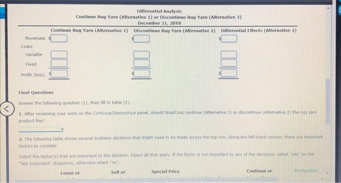 Solved Mastery Problem: Differential Analysis and Product | Chegg.com