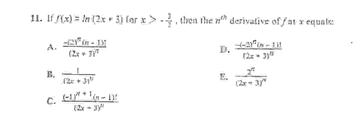 Solved If f(x)=lm∫2﻿2x+3| ﻿in x>-π3, ﻿then the nth | Chegg.com