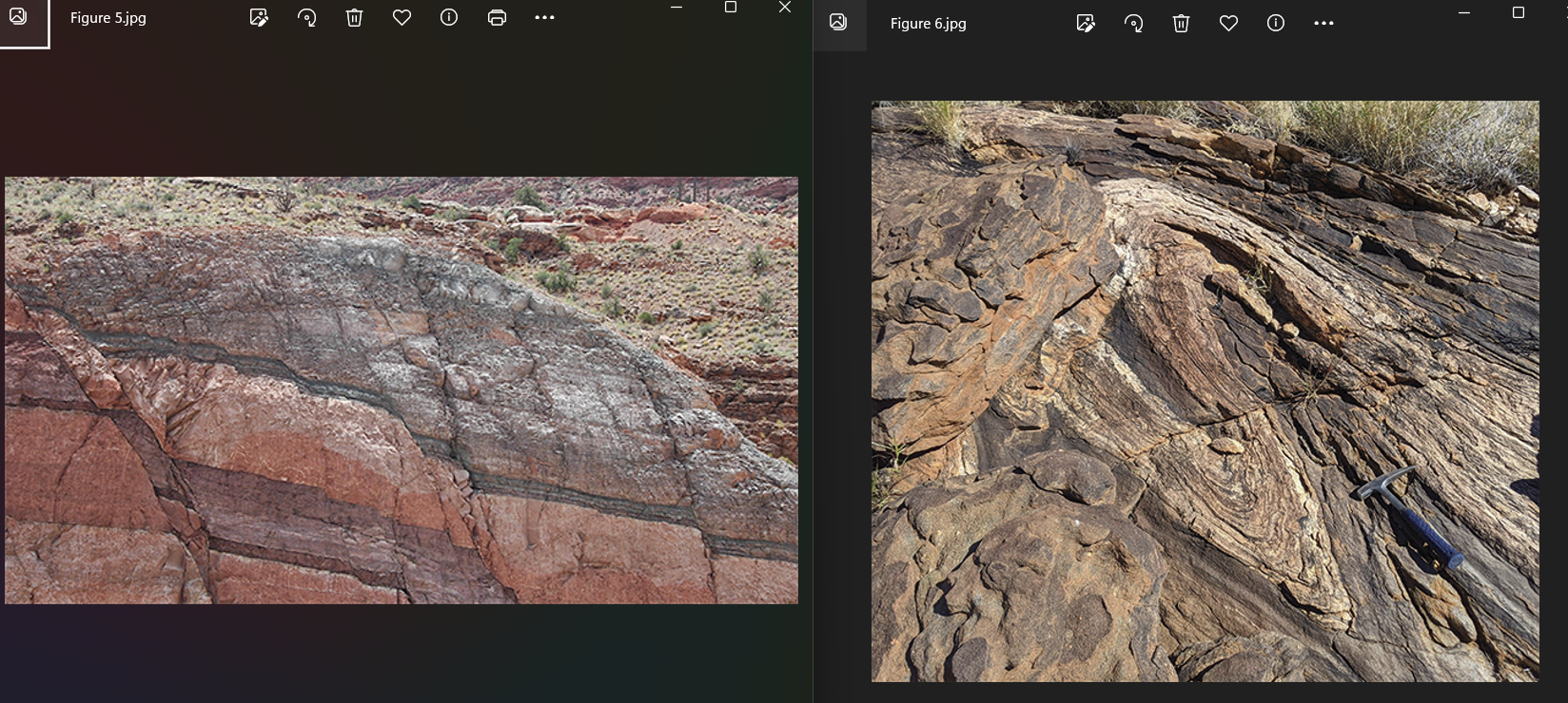 Solved Study the images of deformational structures in | Chegg.com