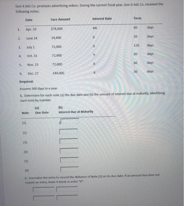 Solved Gen-X Ads Co. produces advertising videos. During the | Chegg.com