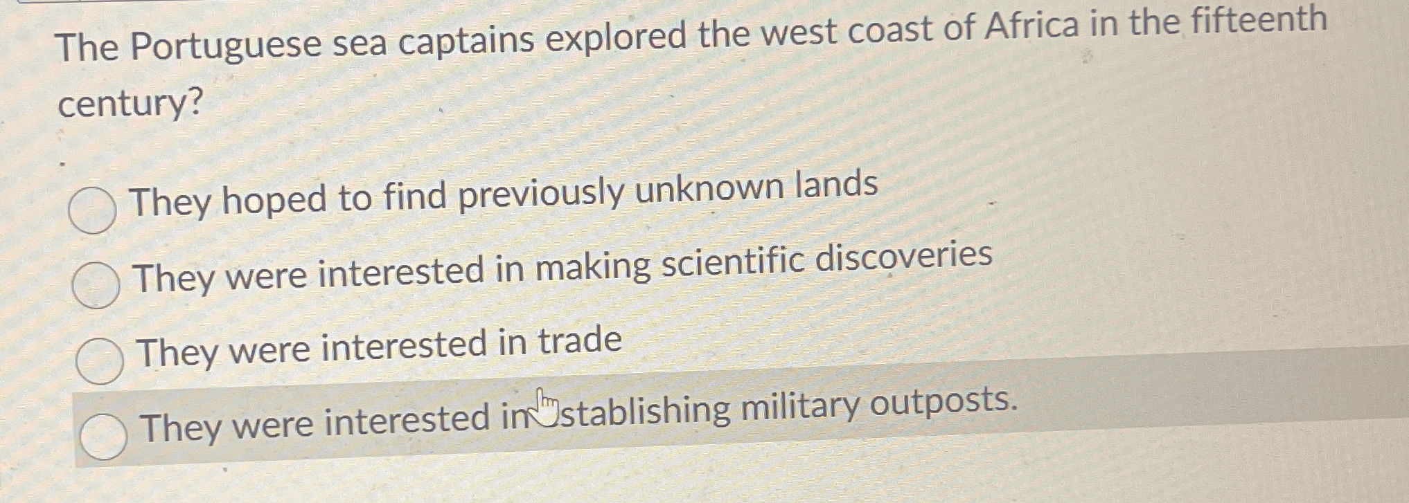 Solved The Portuguese sea captains explored the west coast | Chegg.com