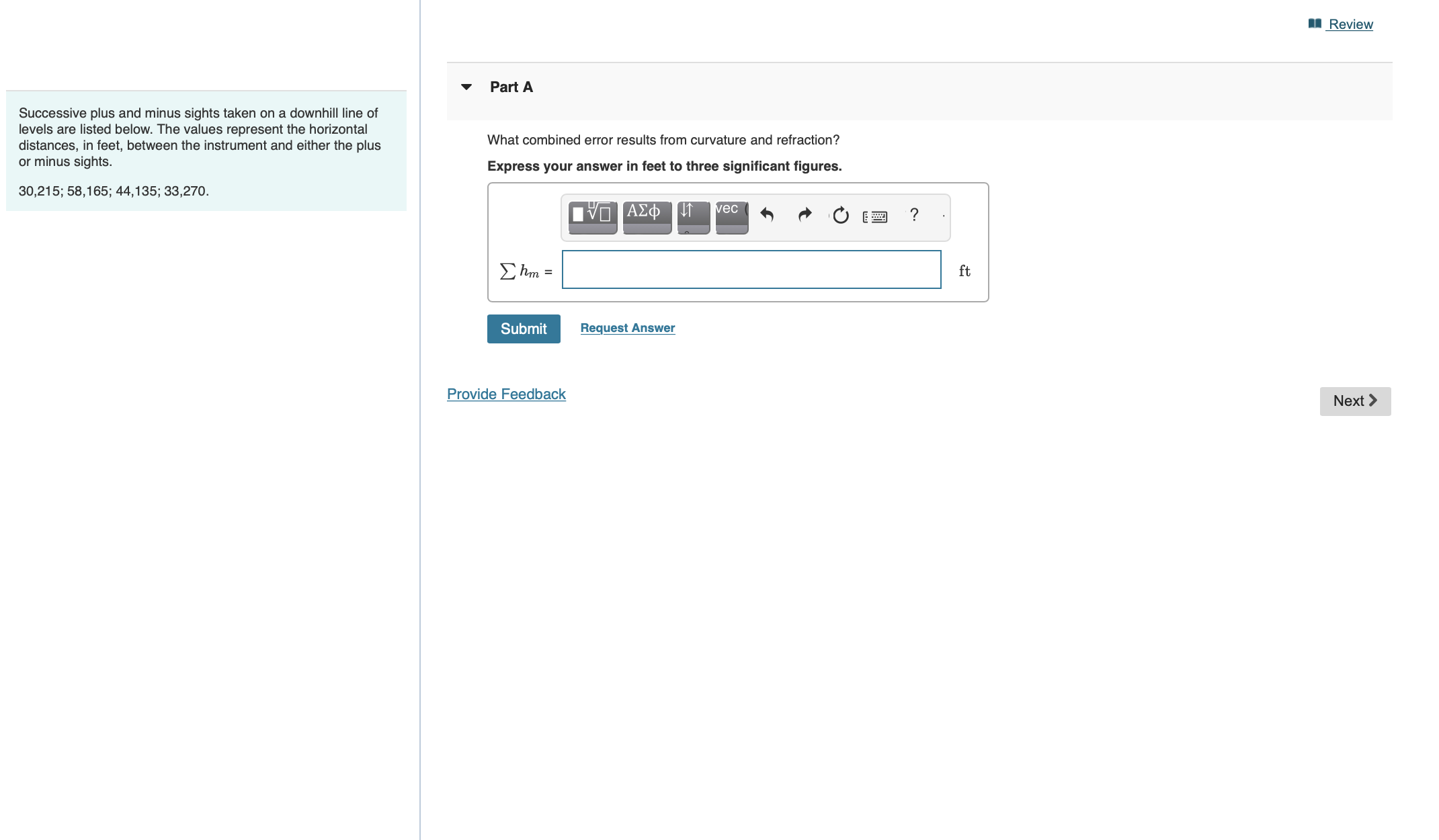 Solved ReviewSuccessive plus and minus sights taken on a | Chegg.com