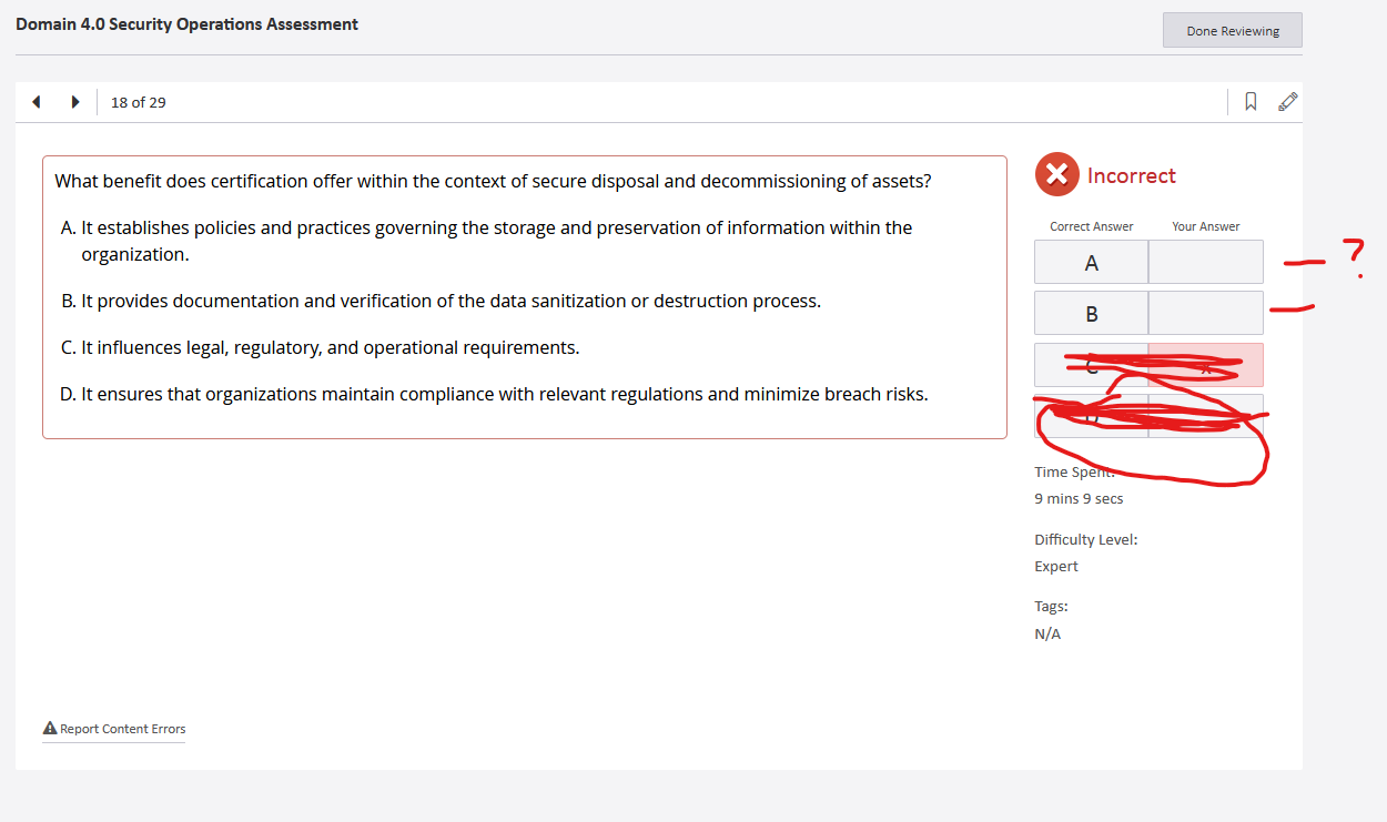 Solved What benefit does certification offer within the | Chegg.com