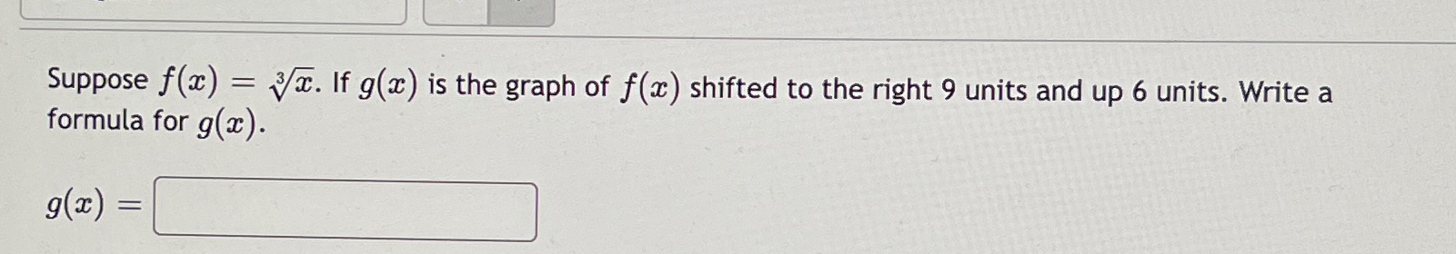 Solved Suppose f(x)=x3. ﻿If g(x) ﻿is the graph of f(x) | Chegg.com