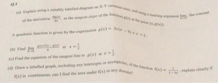 Solved Q.1 (a) Explain using a suitably labelled diagram on | Chegg.com