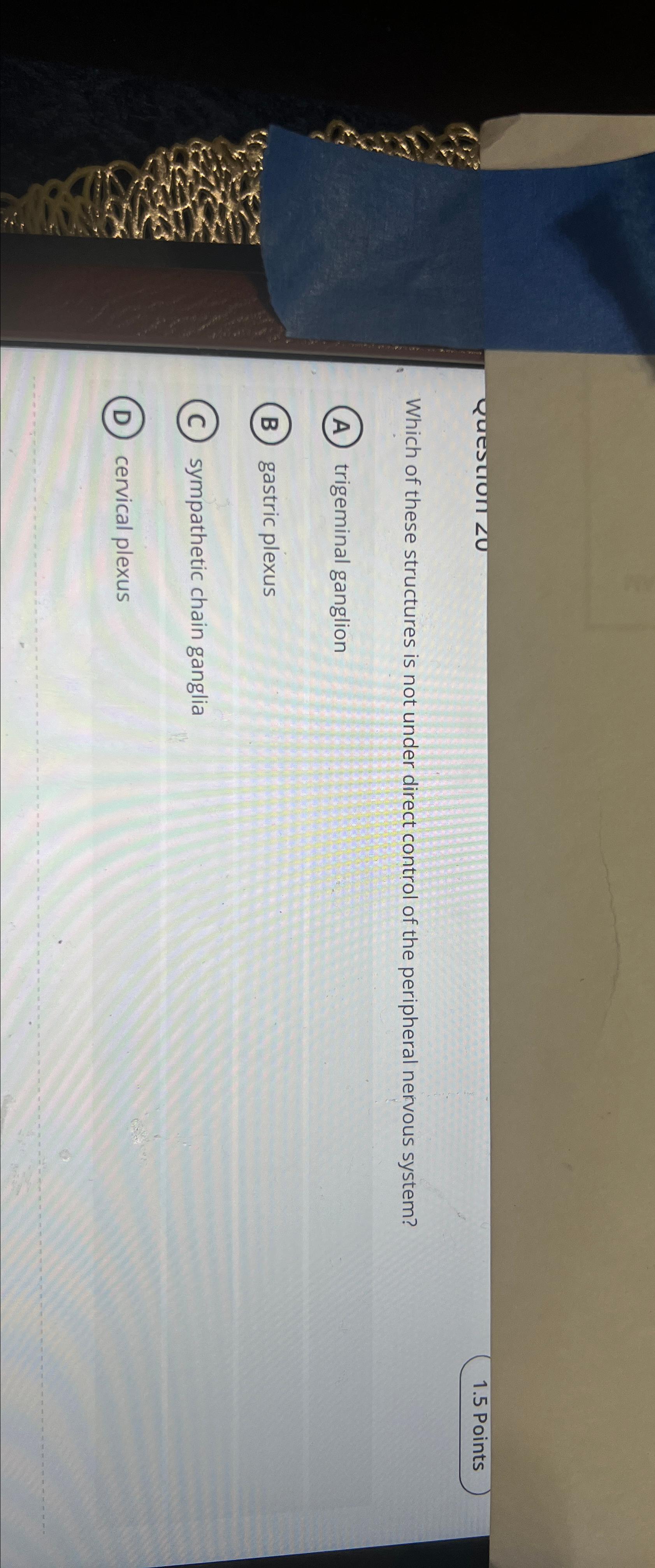 Solved 1.5 ﻿PointsWhich of these structures is not under | Chegg.com