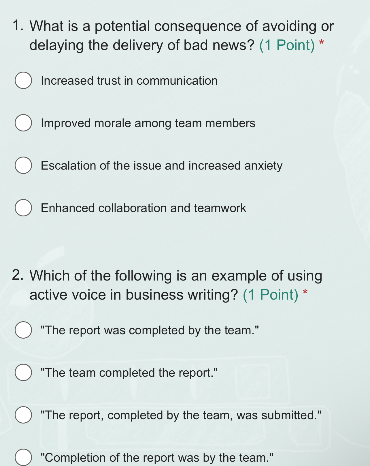 Solved What is a potential consequence of avoiding or | Chegg.com