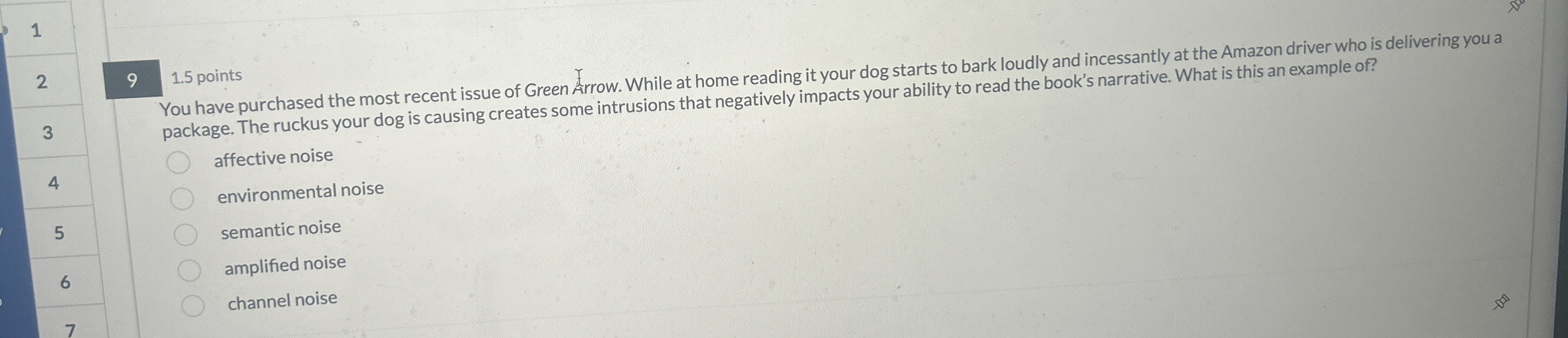 Solved 1.5 ﻿pointspackage. The ruckus your dog is causing | Chegg.com