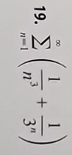 Solved by an EXPERT ∑n=1∞(1n3+13n) ﻿test convergent or divergent ...