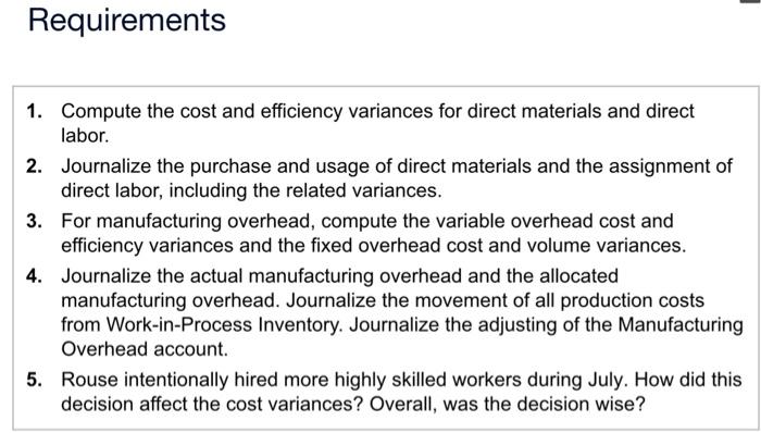 Solved Data tableRequirements 1. Compute the cost and | Chegg.com