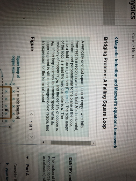 Solved sics Course Home Review Constant A vertically | Chegg.com